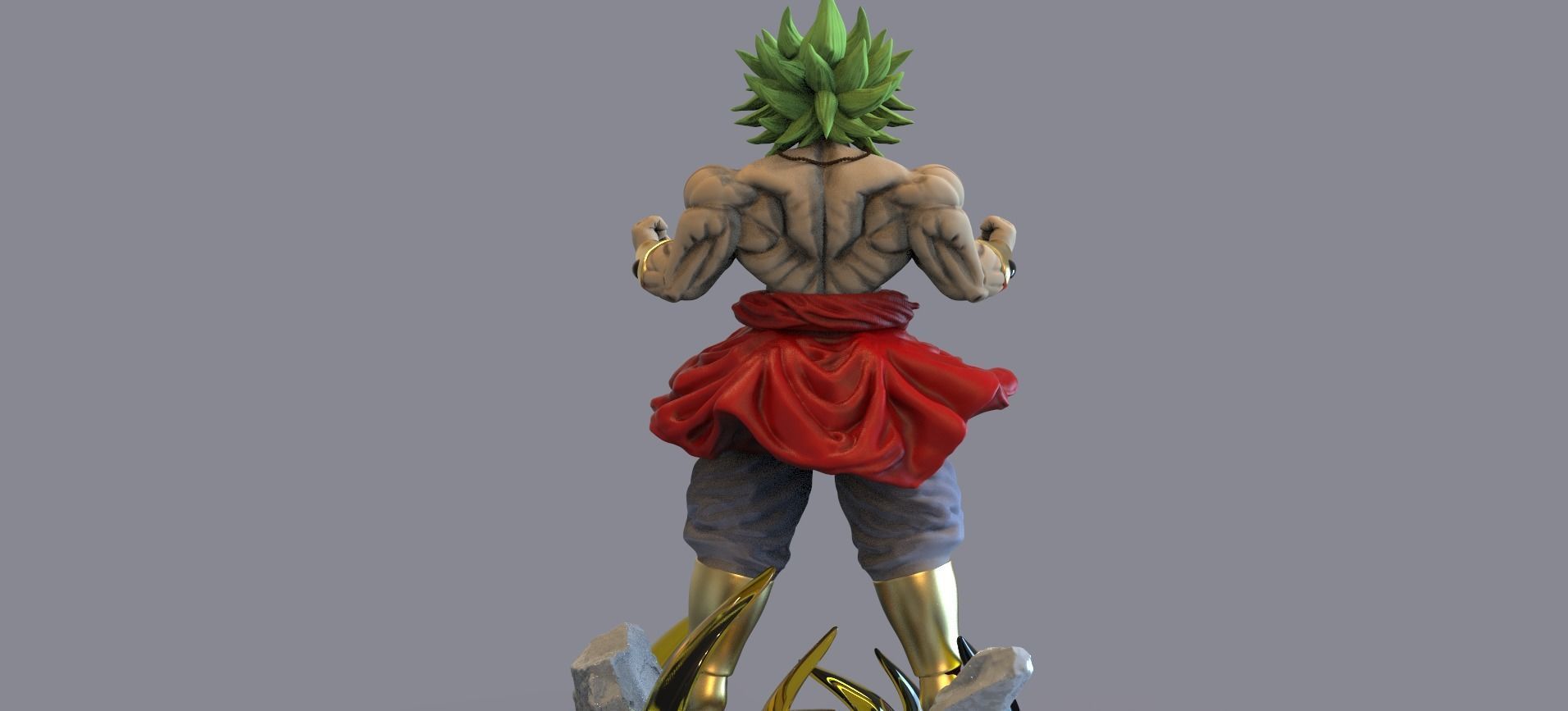 Broly Dragonball Z 3D model 3D printable | CGTrader