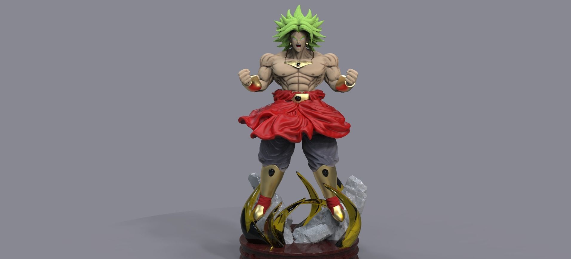 Broly Dragonball Z 3D model 3D printable | CGTrader
