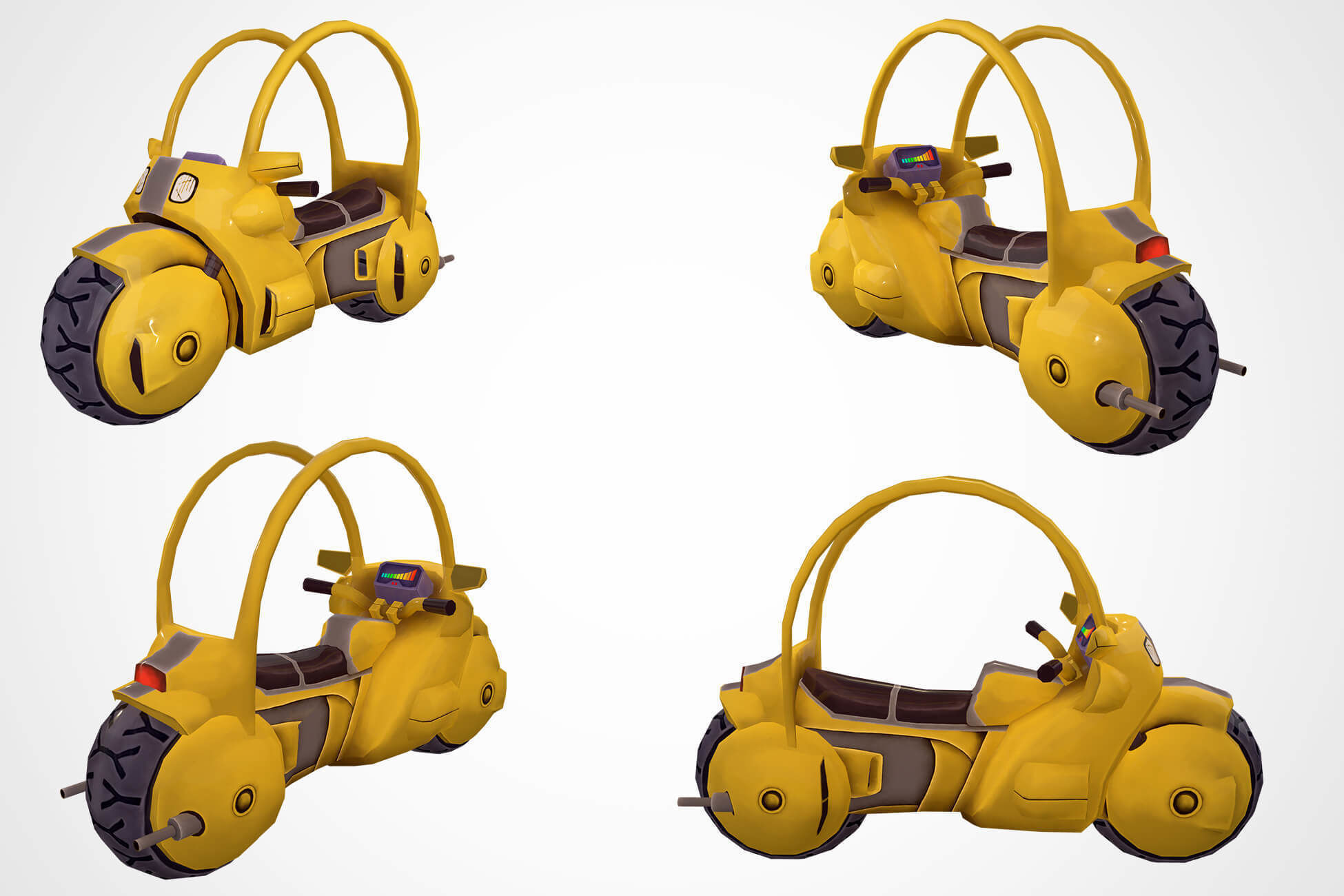 Fantasy Cartoon Bikes 3D model | CGTrader