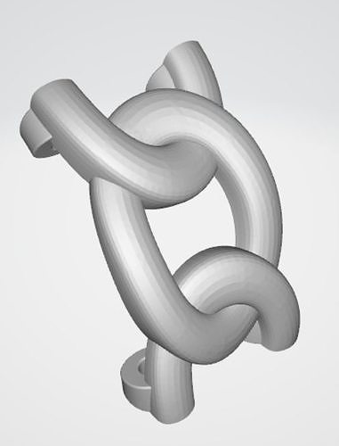 Jewelry silver ring with two loops free 3D model | CGTrader