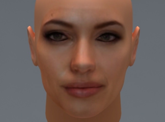 Angelina Jolie 3d Model Max 3ds