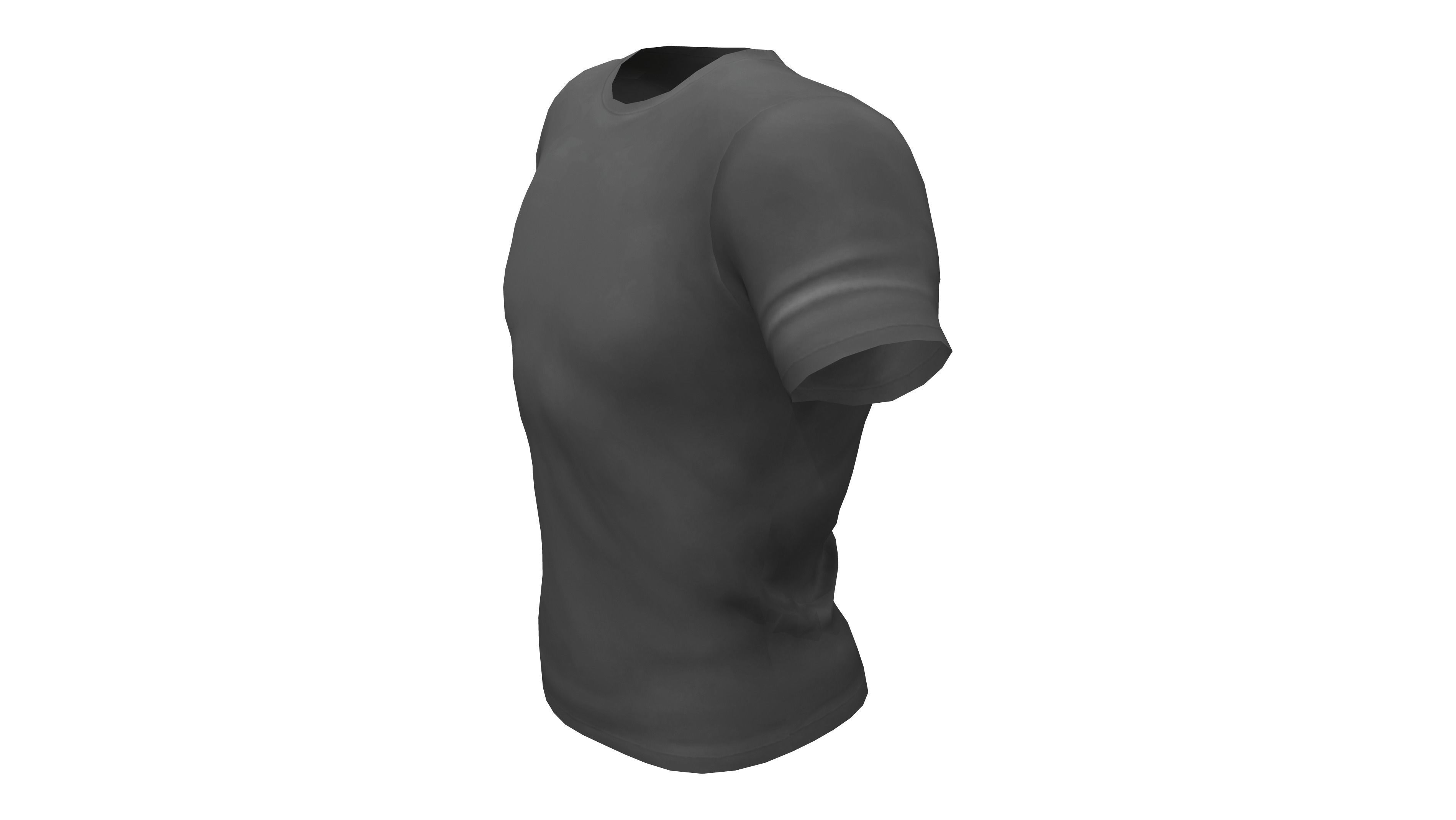 3D model Mens Casual T-shirt VR / AR / low-poly | CGTrader