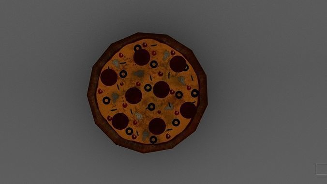 3D model Pizza GameReady Low Poly VR / AR / low-poly | CGTrader