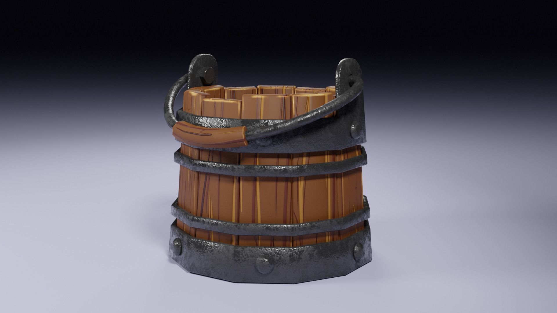 3D model Stylized Wooden Bucket VR / AR / low-poly | CGTrader