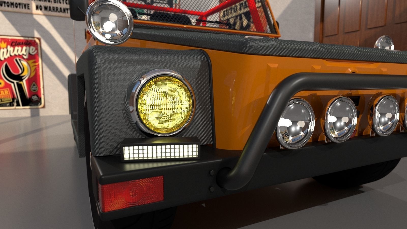 Volkswagen Safari -Thing- modified 3D model | CGTrader