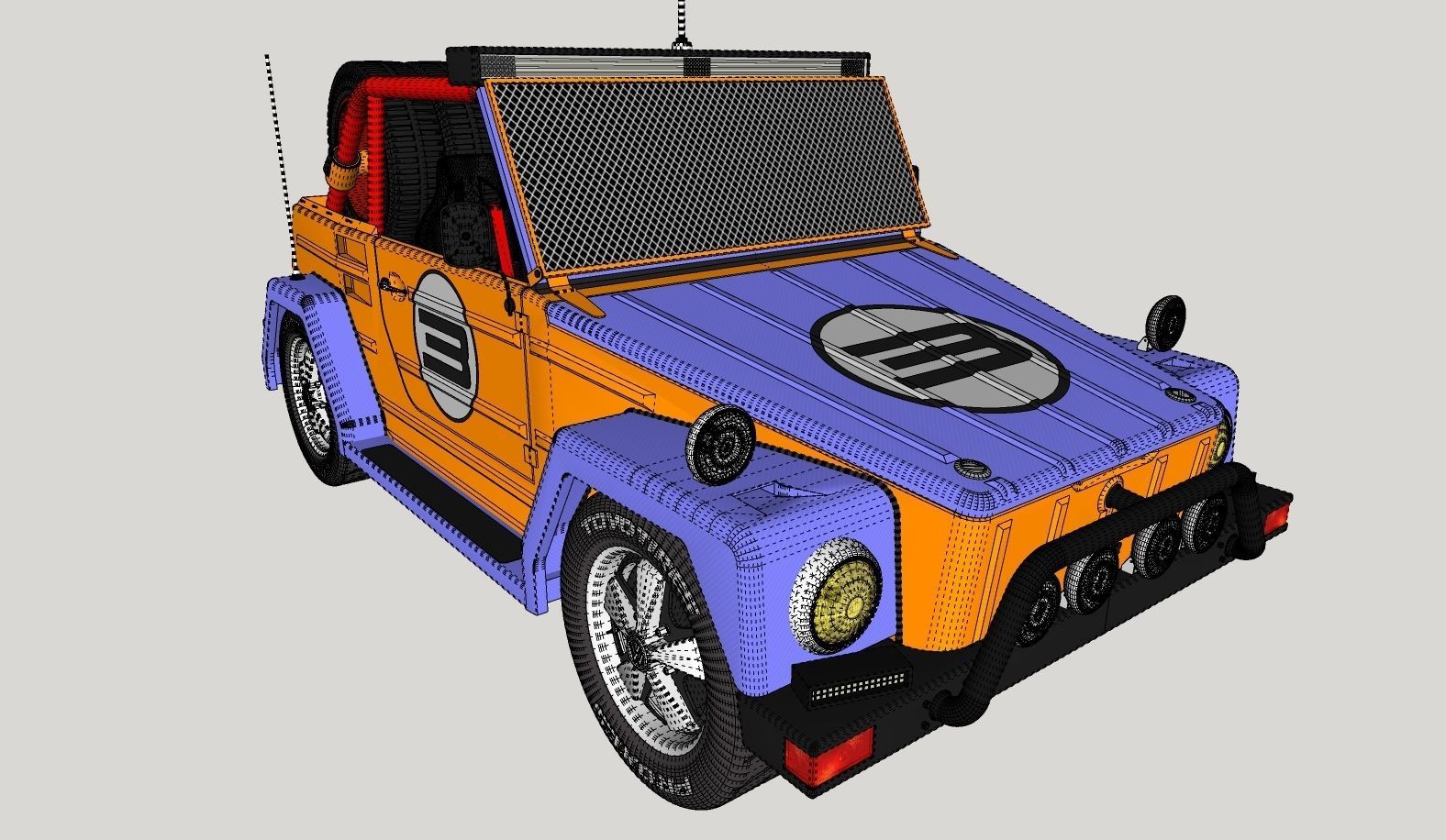 Volkswagen Safari -Thing- modified 3D model | CGTrader