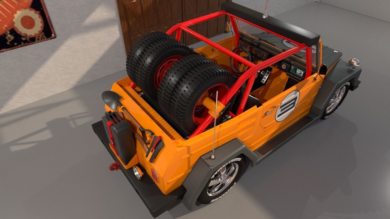 Volkswagen Safari -Thing- modified 3D model | CGTrader