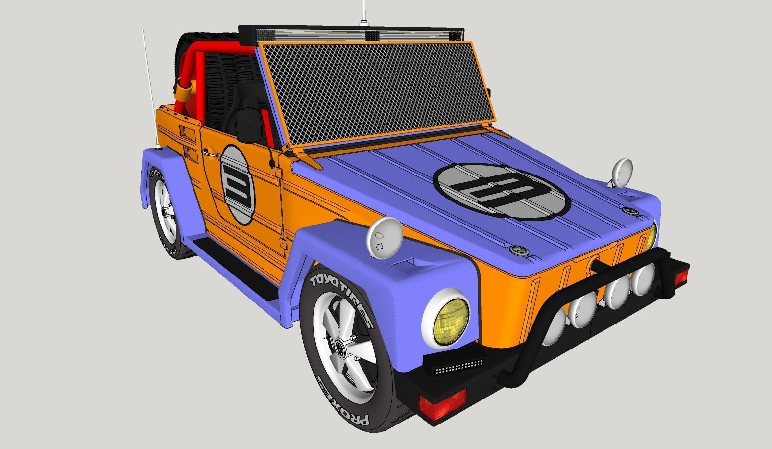 Volkswagen Safari -Thing- modified 3D model | CGTrader