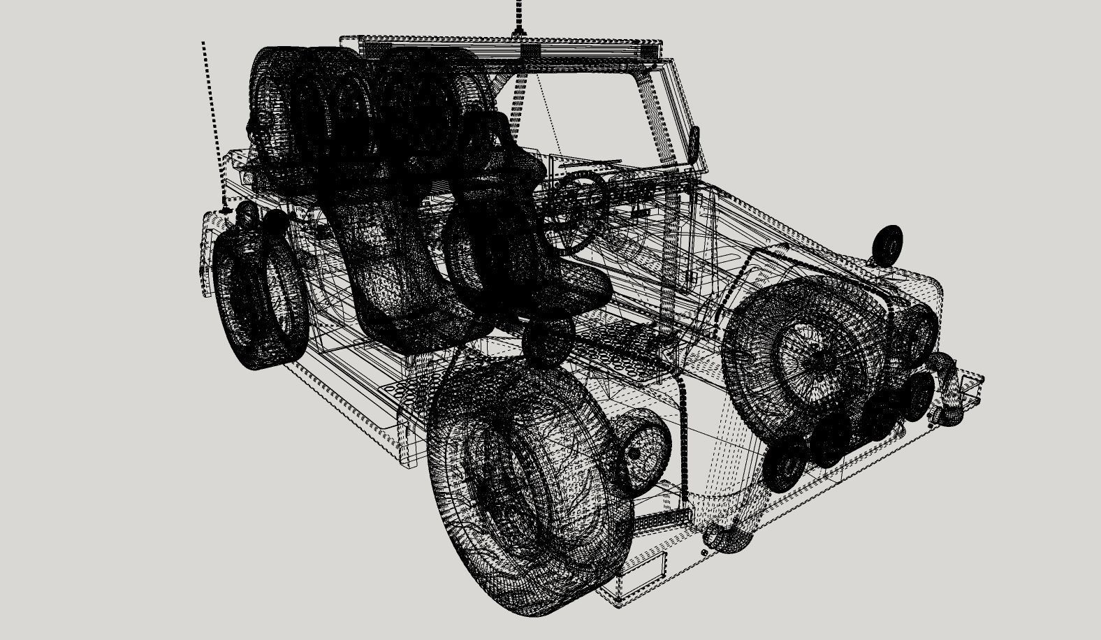 Volkswagen Safari -Thing- modified 3D model | CGTrader