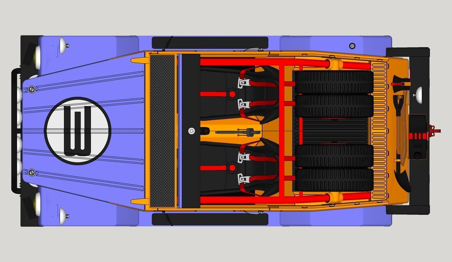 Volkswagen Safari -Thing- modified 3D model | CGTrader