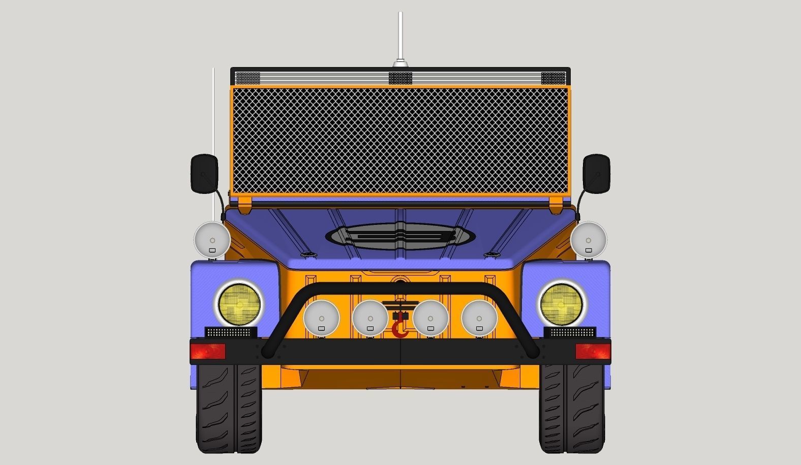 Volkswagen Safari -Thing- modified 3D model | CGTrader
