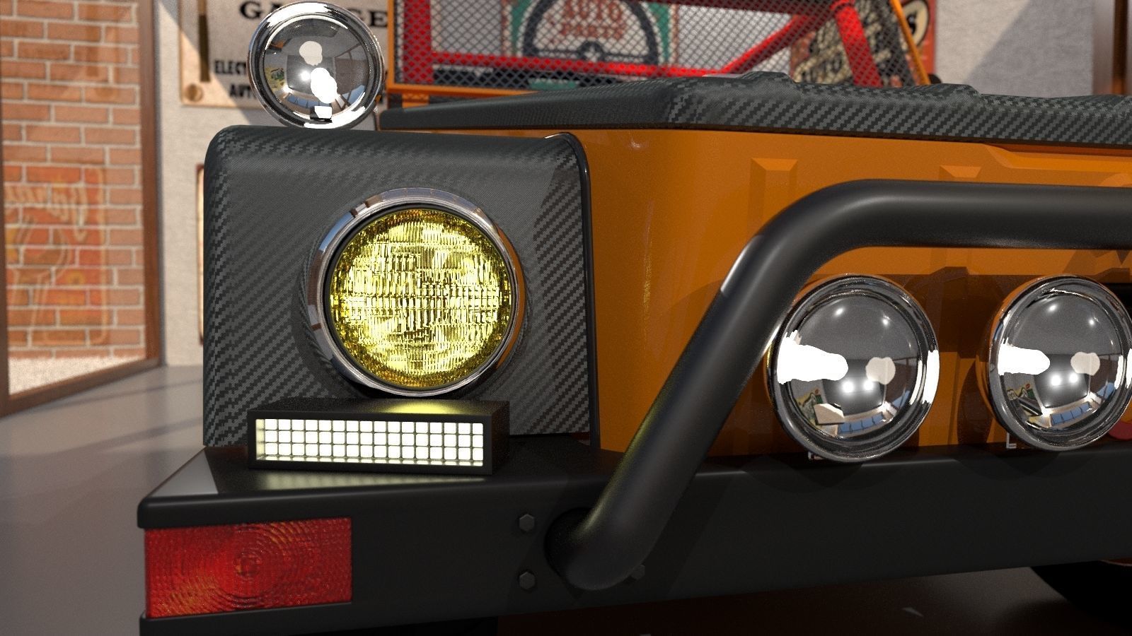 Volkswagen Safari -Thing- modified 3D model | CGTrader