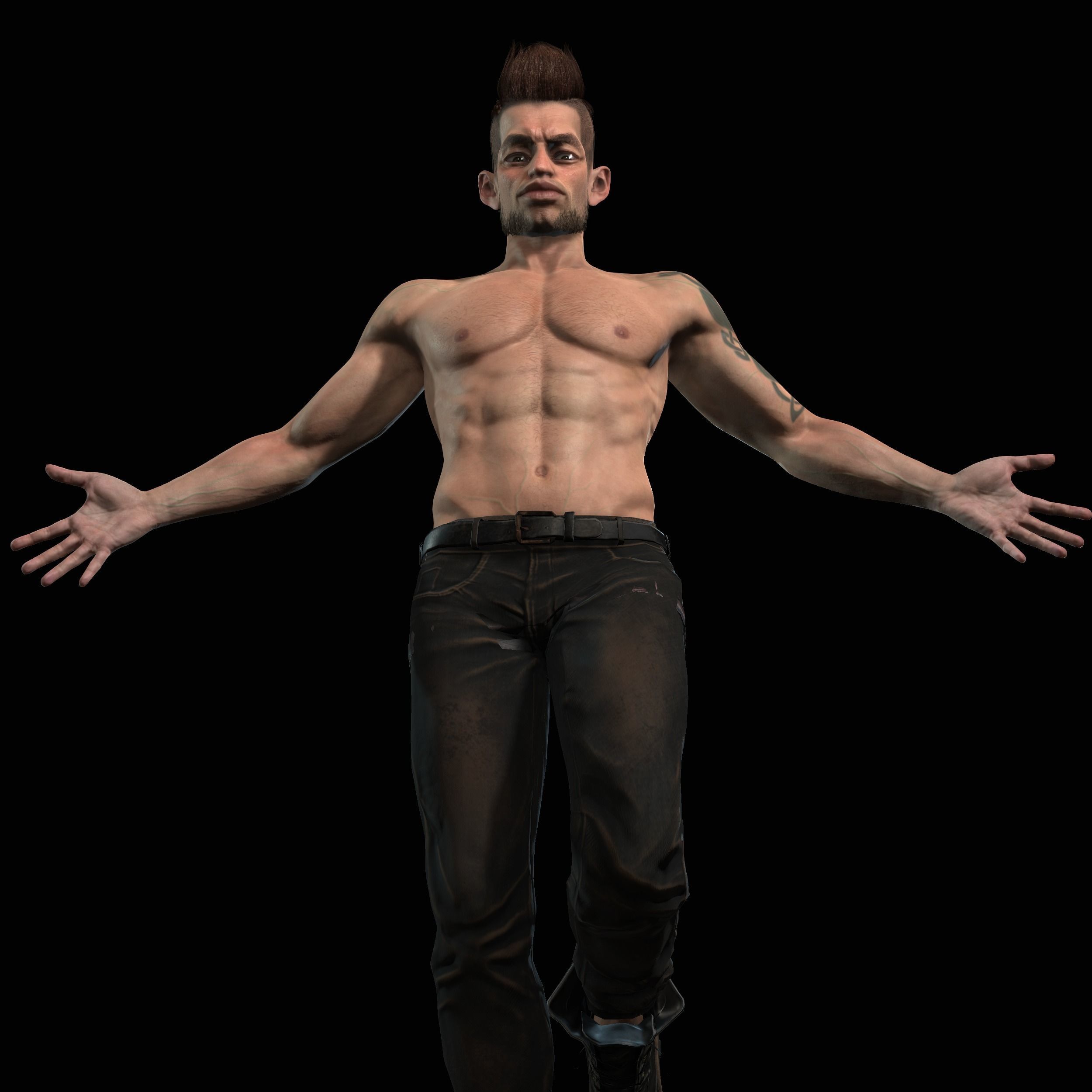 3D model Scifi Fantasy Realistic 3D Warrior Character Ready for Fight ...