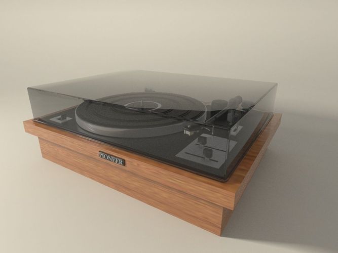 Pioneer vintage record player free 3D Model MAX | CGTrader.com
