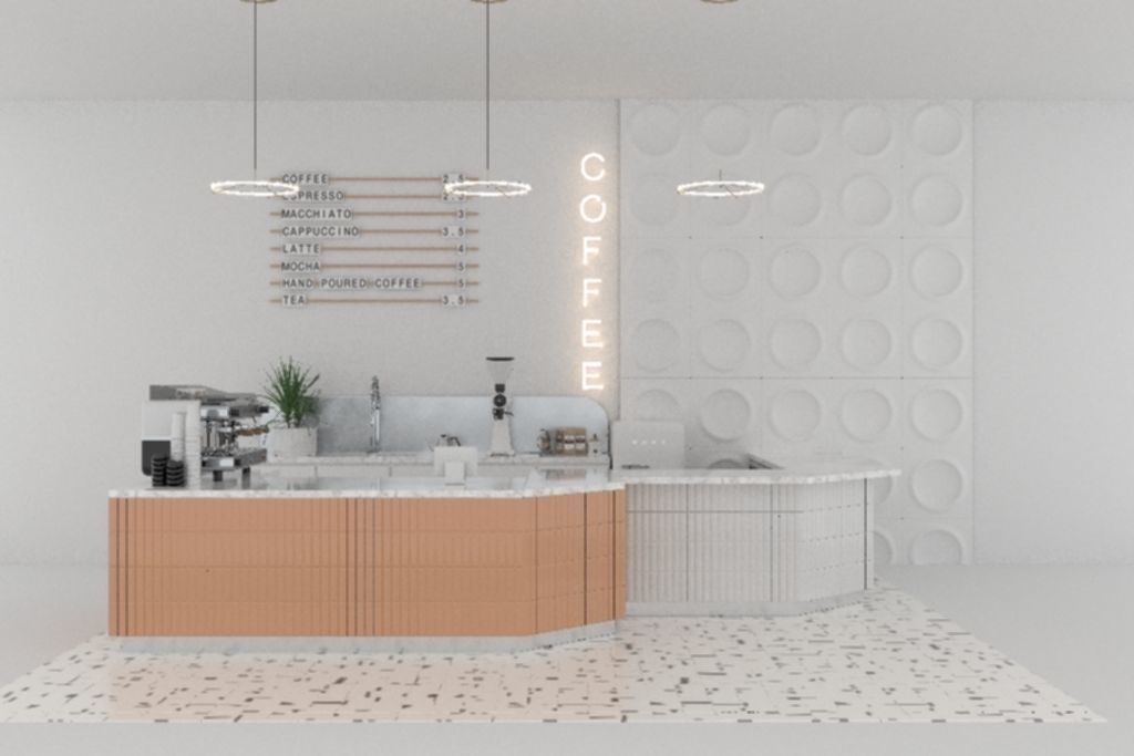 Modern cafeteria 3d model 3D model | CGTrader