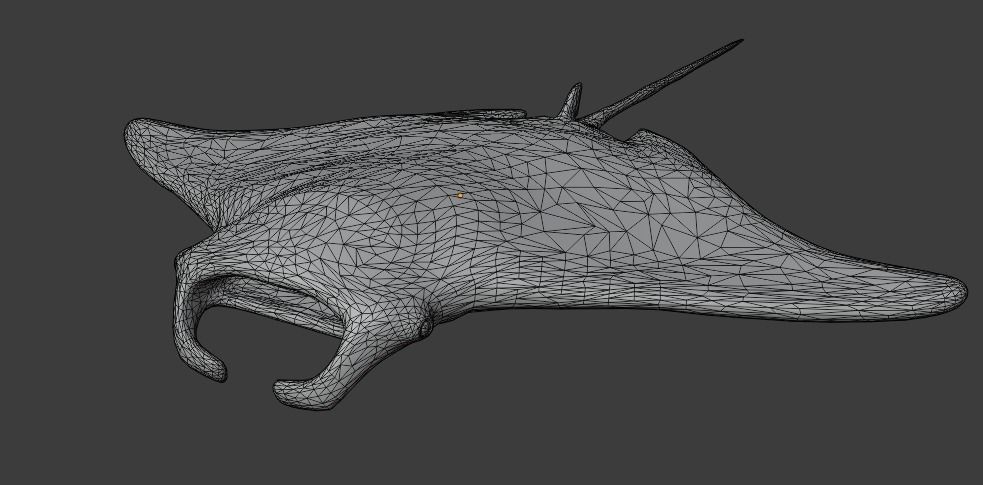 3D model Manta Ray Animated VR / AR / low-poly rigged animated | CGTrader