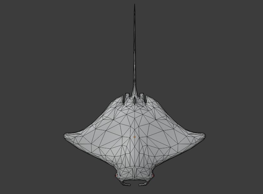 3D model Manta Ray Animated VR / AR / low-poly rigged animated | CGTrader