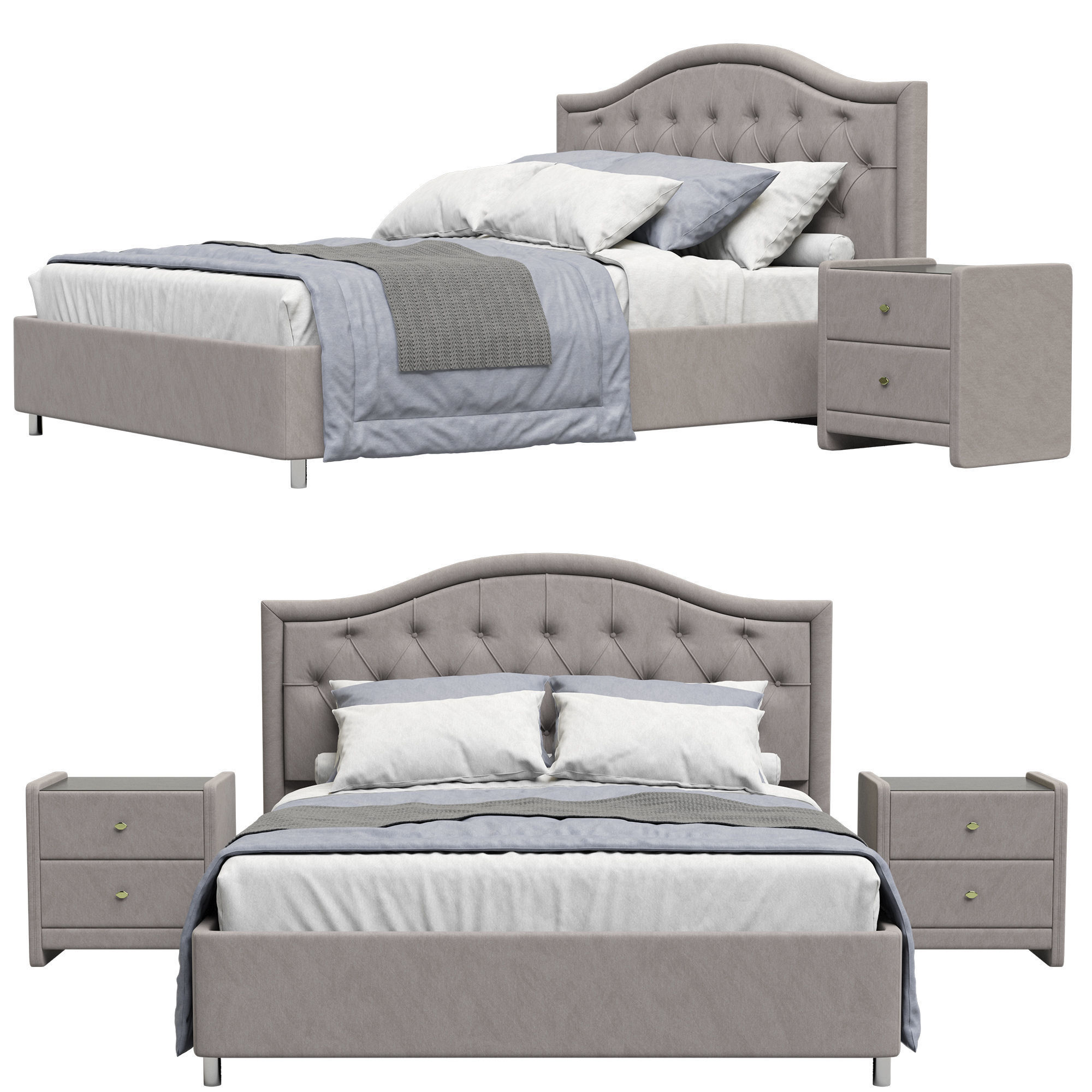 Askona Carolina Bed 3D model | CGTrader