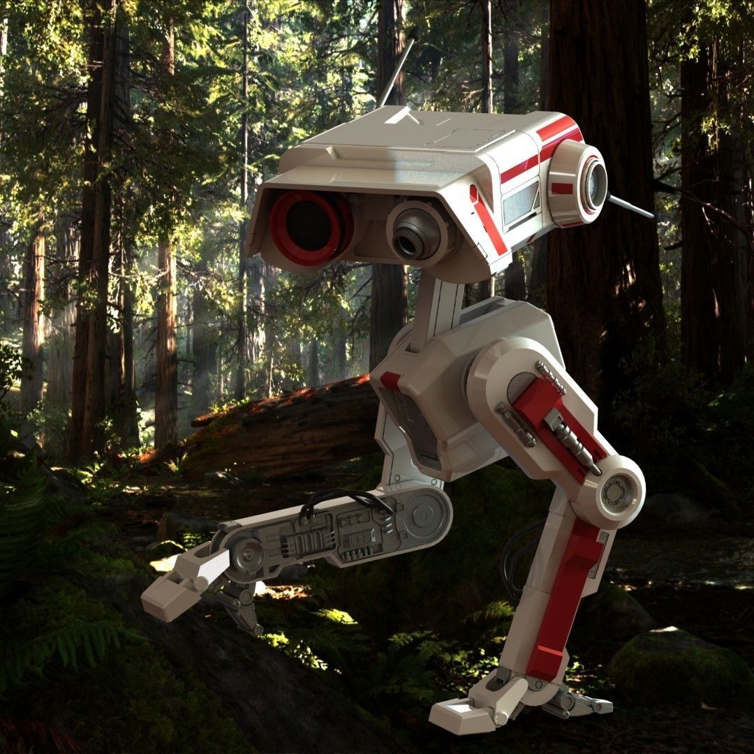 STAR WARS BD1 DROID ARTICULATED DETAILED PRINTABLE 3D model 3D printable | CGTrader