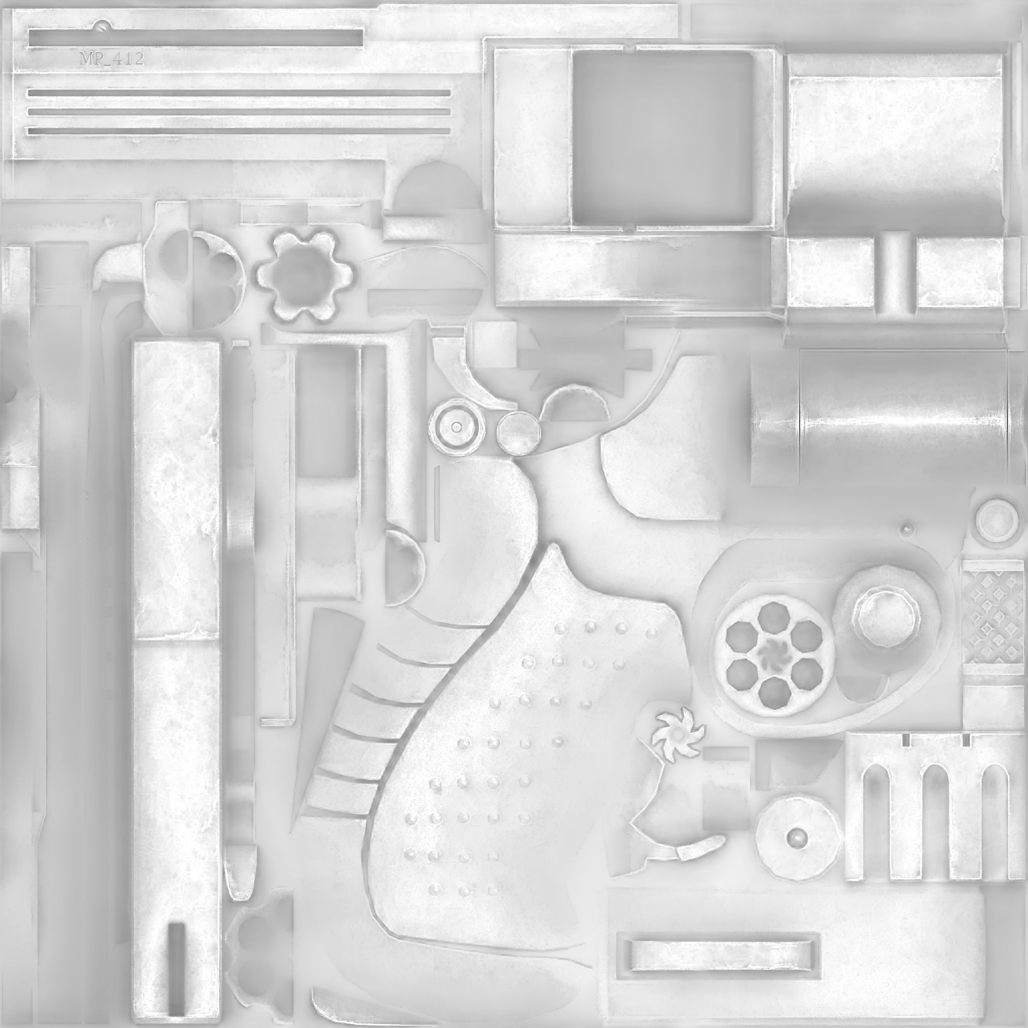 3D model MP-412 Rex Revolver Gun VR / AR / low-poly | CGTrader