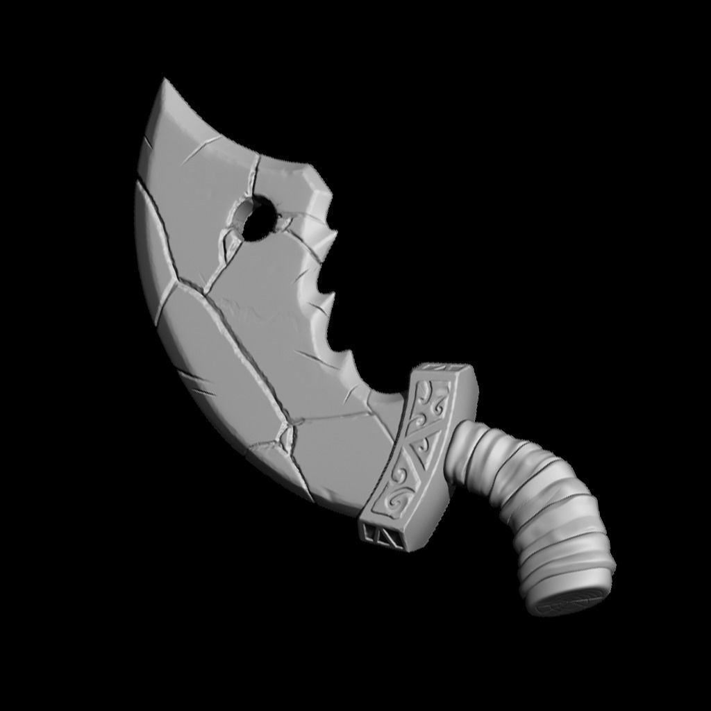 Stylized Fantasy Sword Zbrush Project File - ZPR 3D model | CGTrader