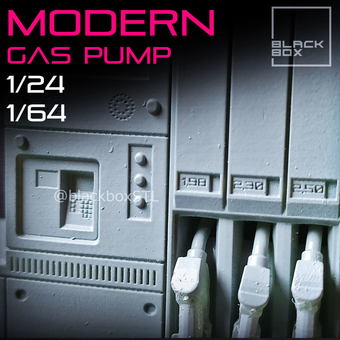 Modern Gas Station Diorama 1-24 and 1-64th scale 3D print model 3D ...