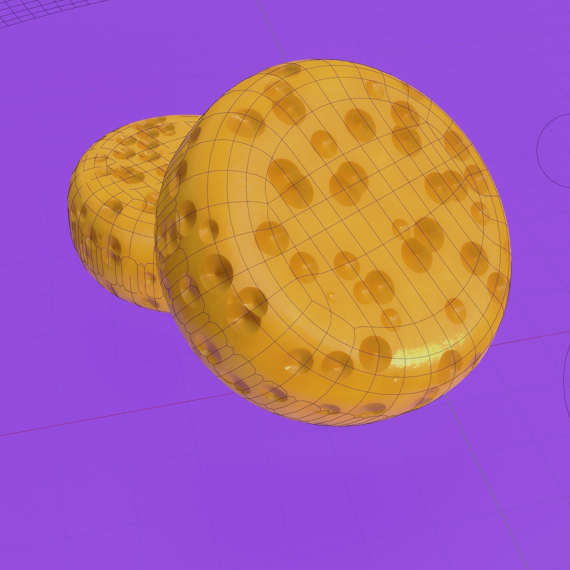 3d model of cheese with materials light and scene free 3D model | CGTrader