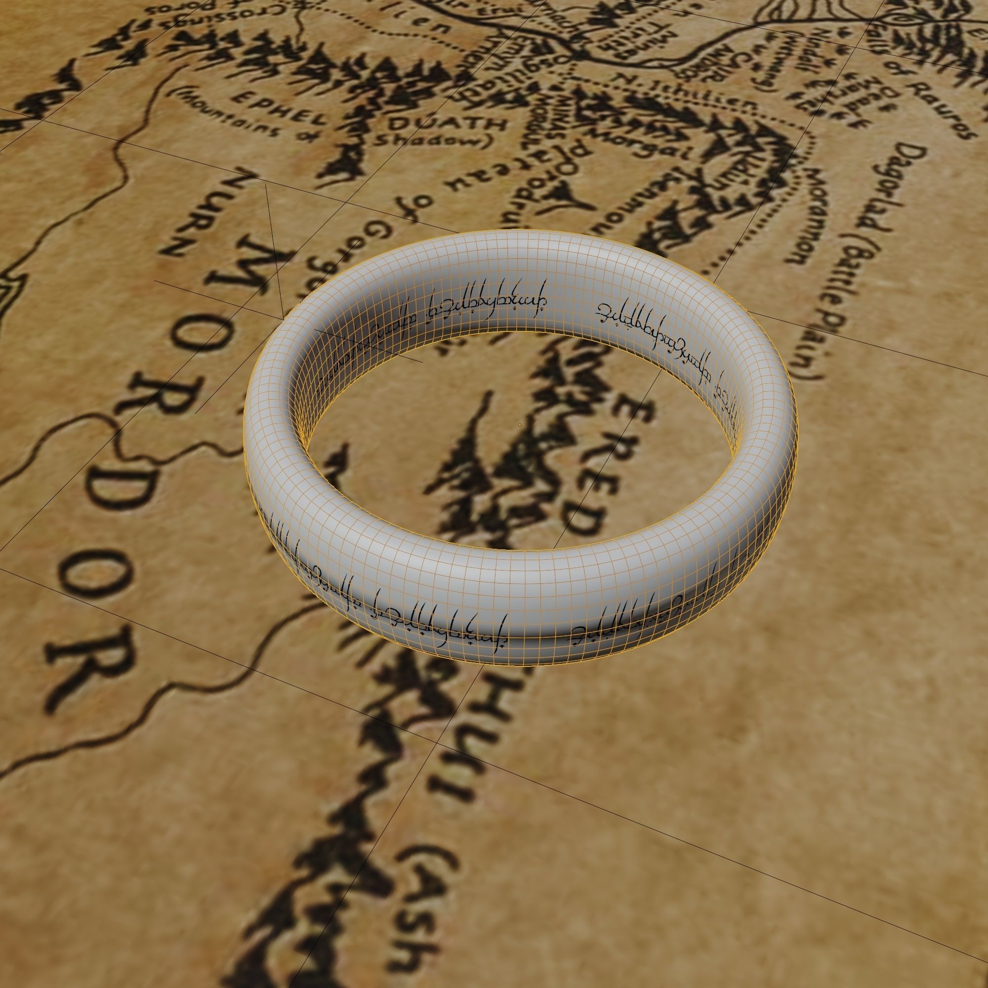 Ring of Power from Lord of the Rings 3d model 3D model 3D model | CGTrader
