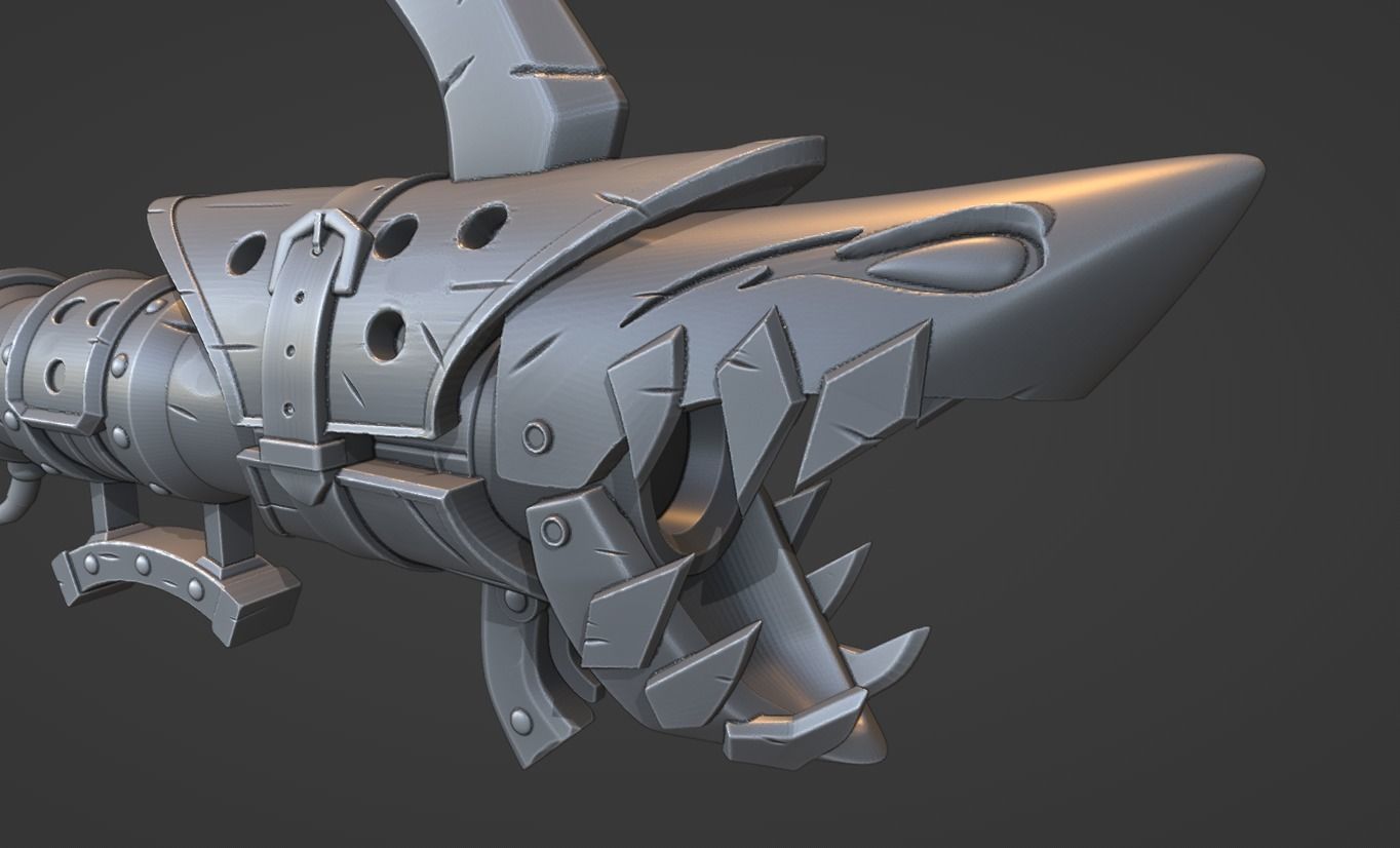 League of Legends - Jinx fishbones Printable Bazooka 3D model 3D ...