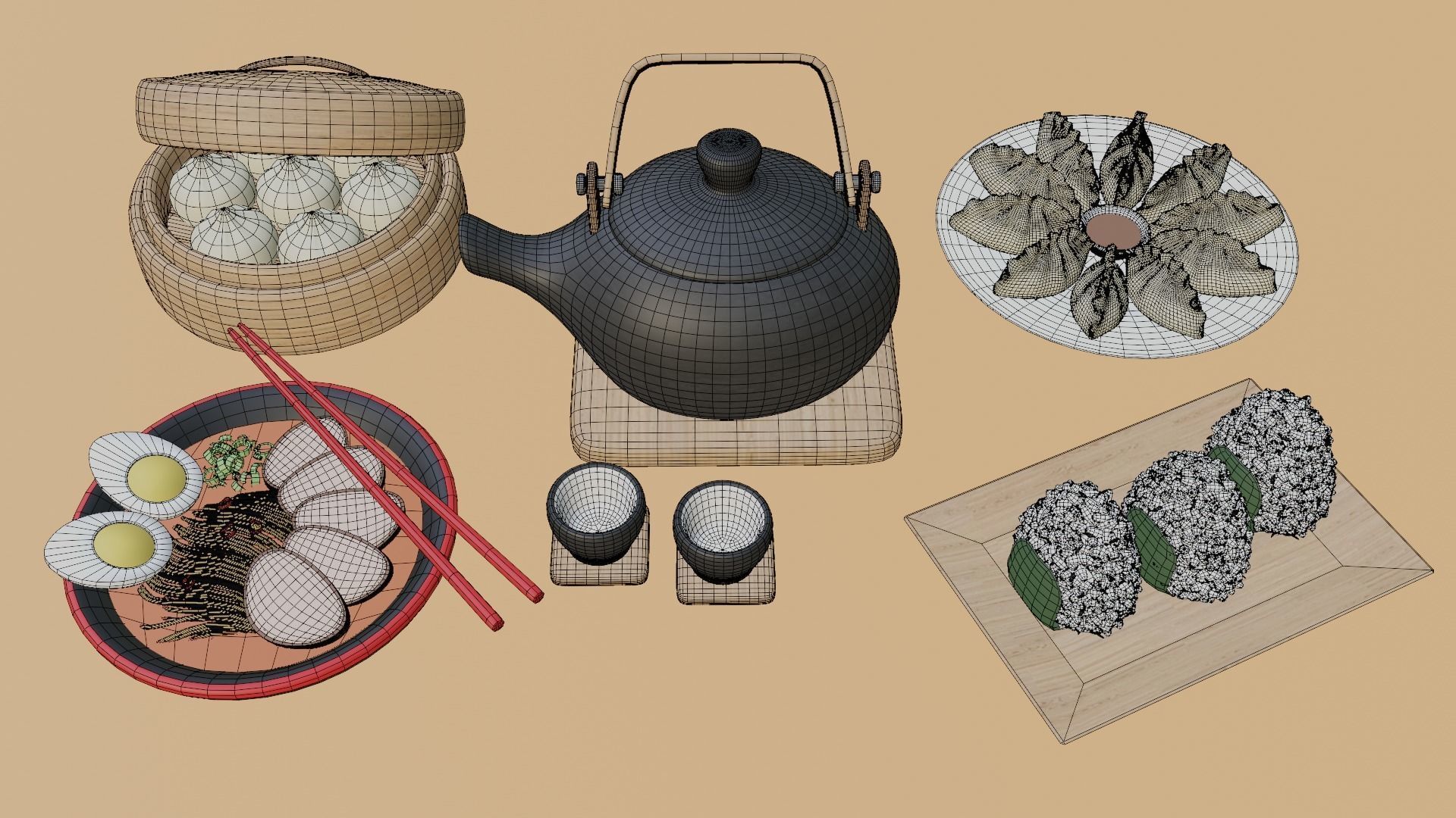 Food pack free 3D model | CGTrader