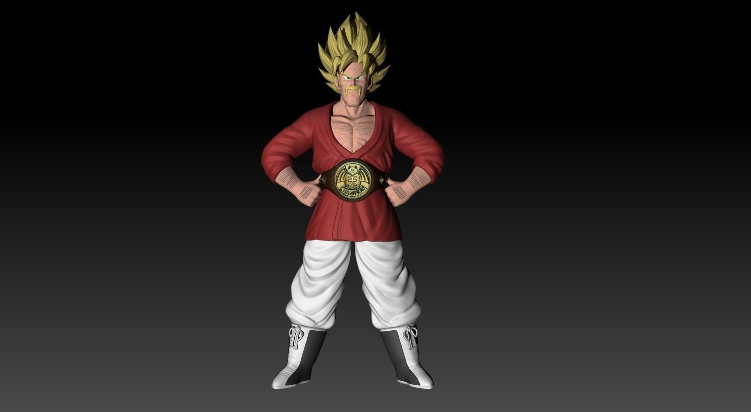 satan super saiyan 3D model 3D printable | CGTrader