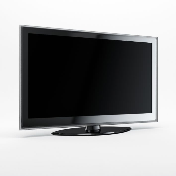 Black Electronic Hd Television 3D model | CGTrader