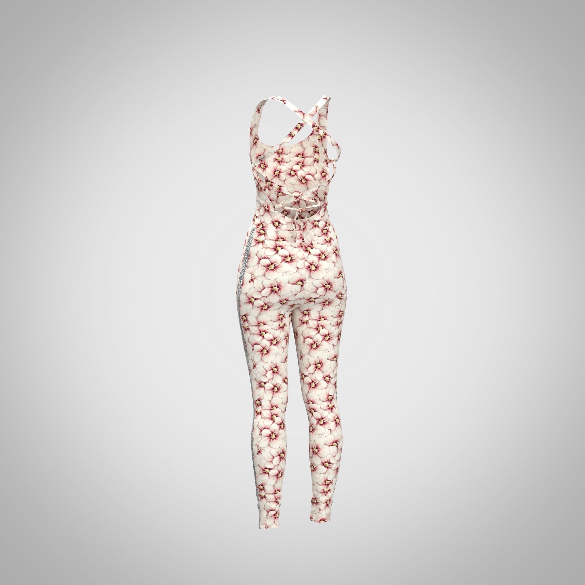 3D model Womens overall jumpsuit coverall VR / AR / low-poly | CGTrader