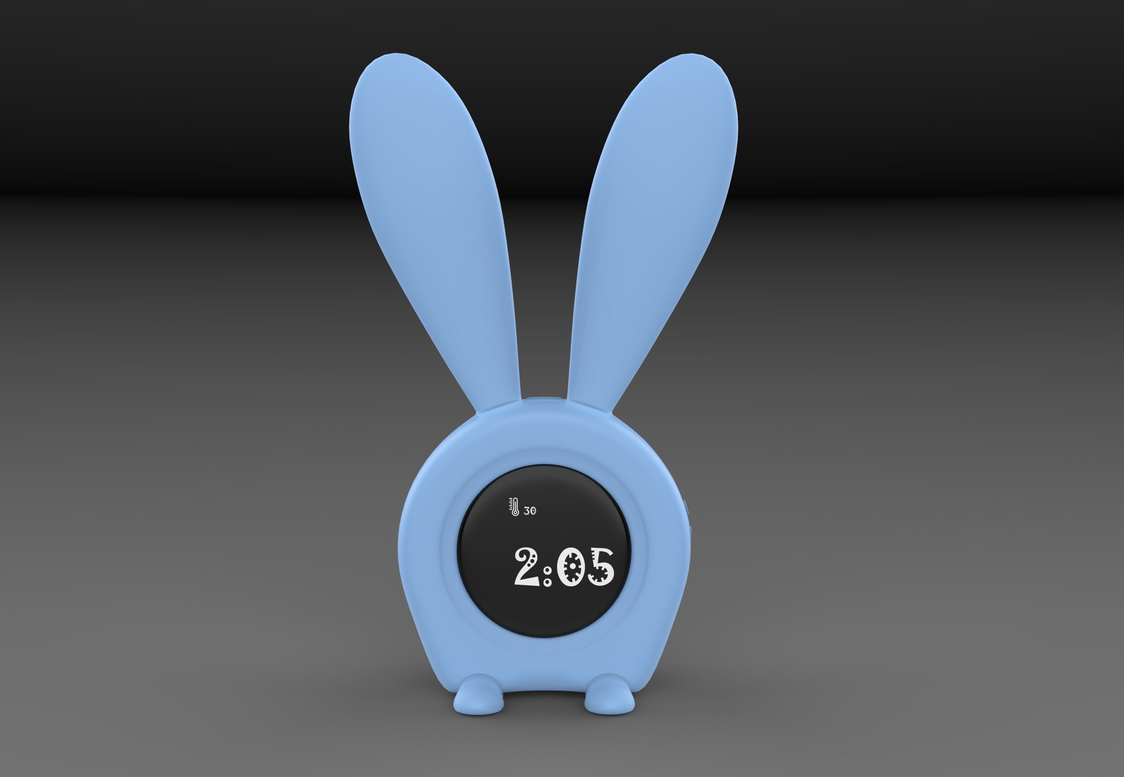 Stylist Rabbit Clock 3D model | CGTrader