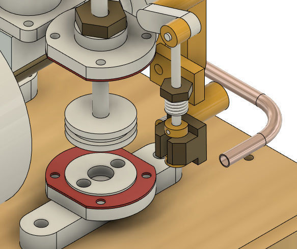 Bernays Two Cylinder Steam Engine 3D model | CGTrader