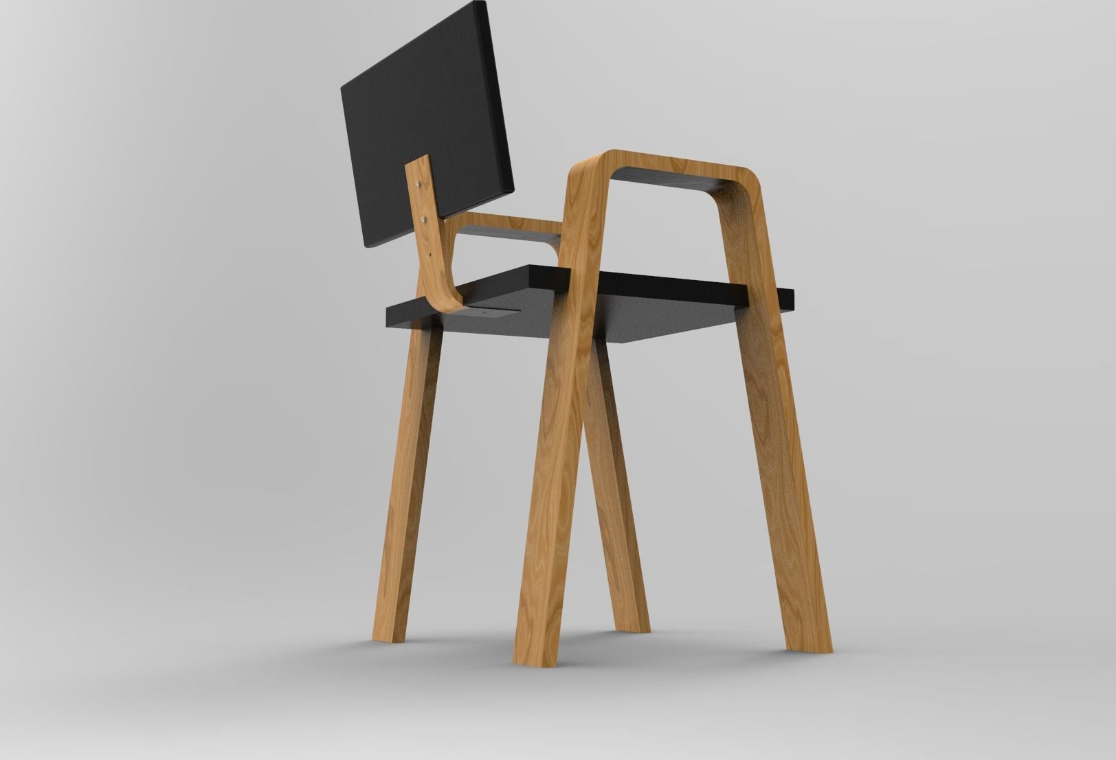 Flat pack chair free 3D model | CGTrader