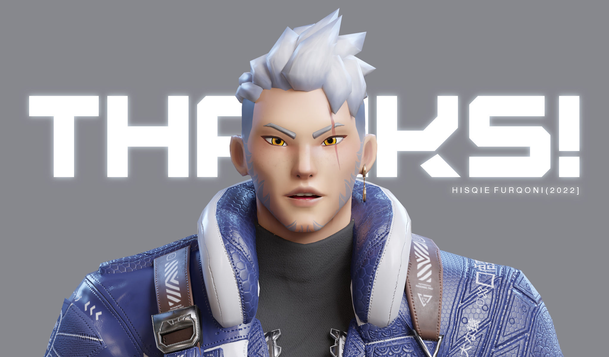 3D model SUN WUKONG THE MONKEY KING - Cyberpunk Version VR / AR / low ...