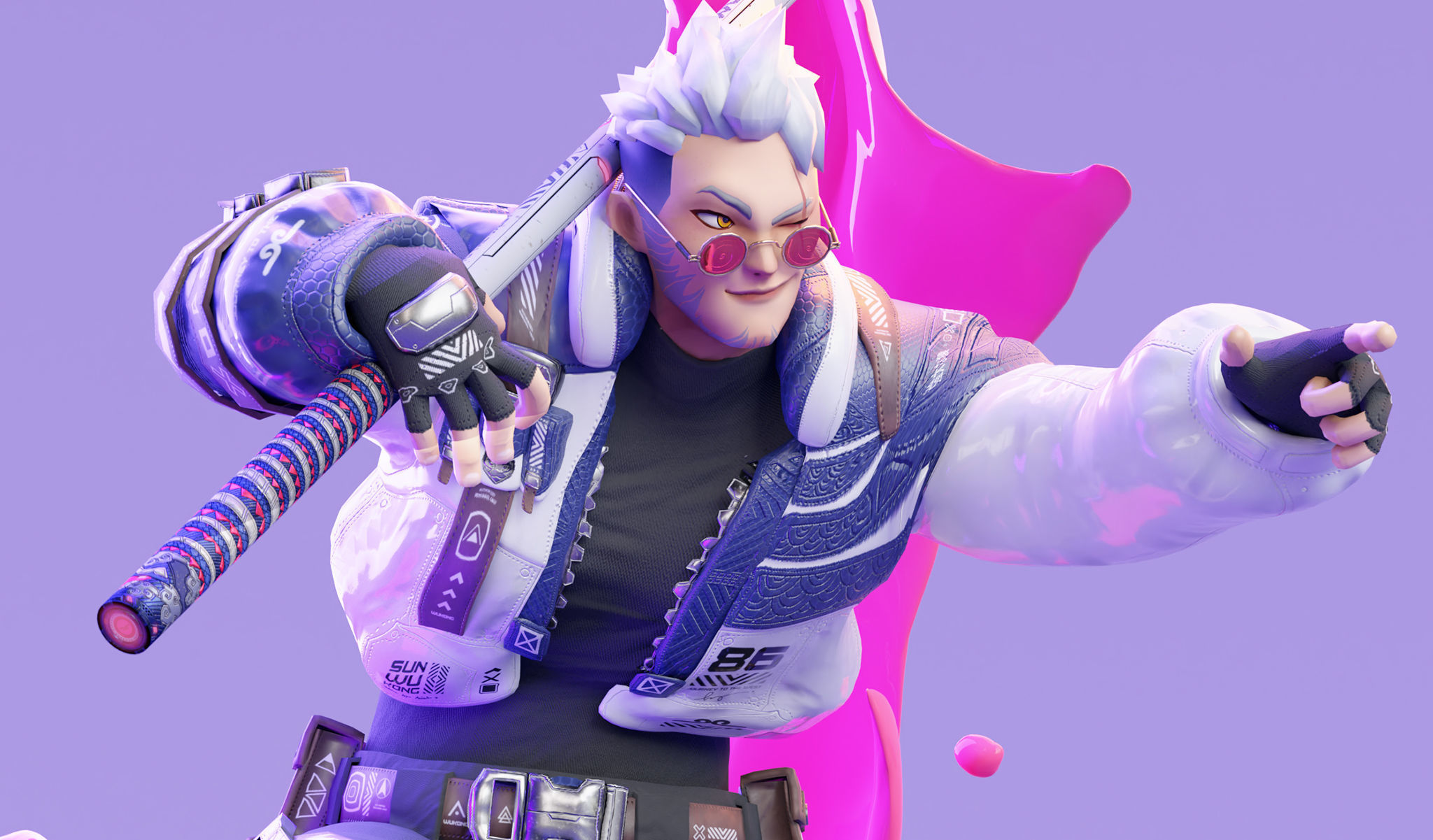 3D model SUN WUKONG THE MONKEY KING - Cyberpunk Version VR / AR / low ...