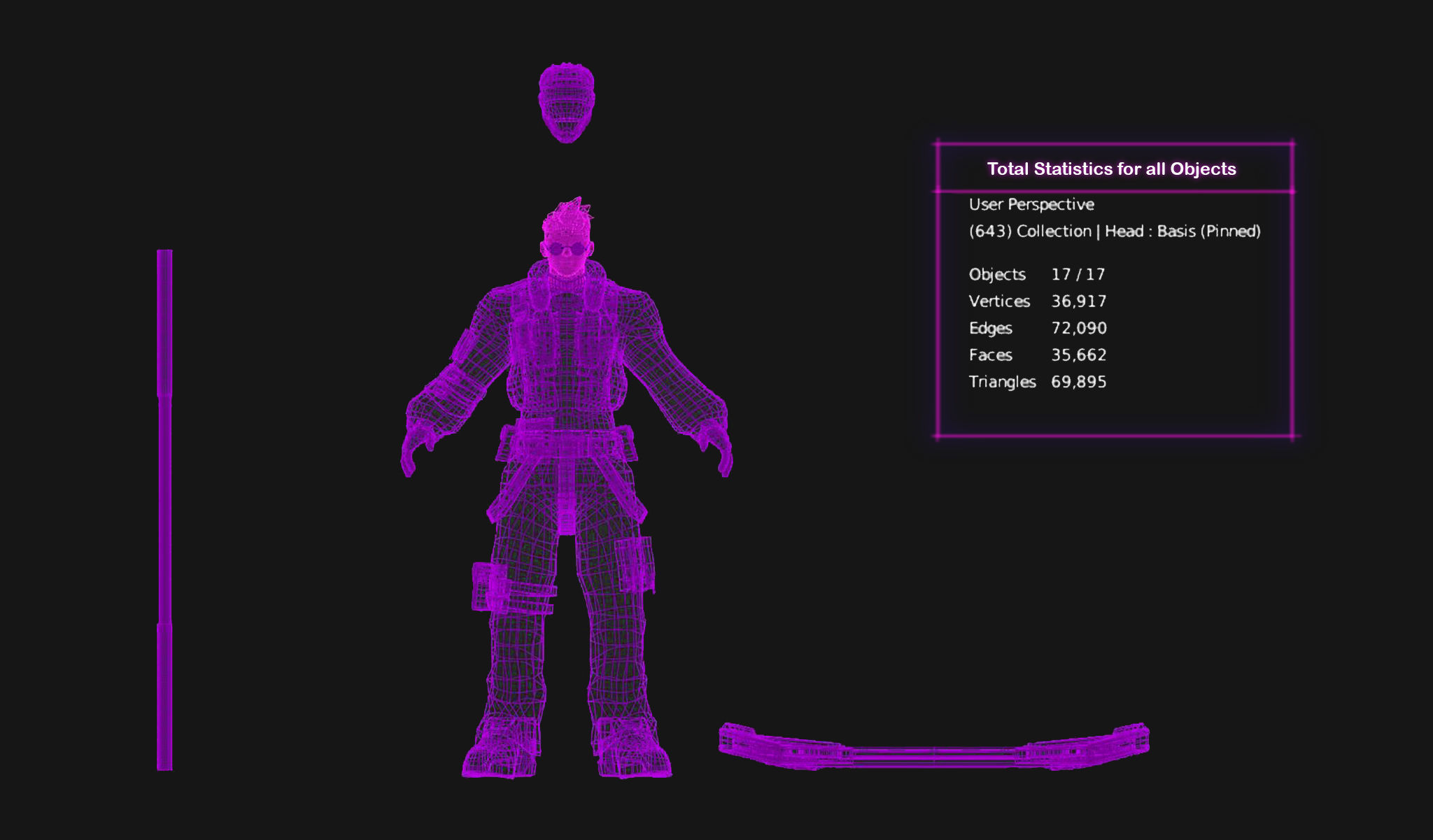 3D model SUN WUKONG THE MONKEY KING - Cyberpunk Version VR / AR / low ...