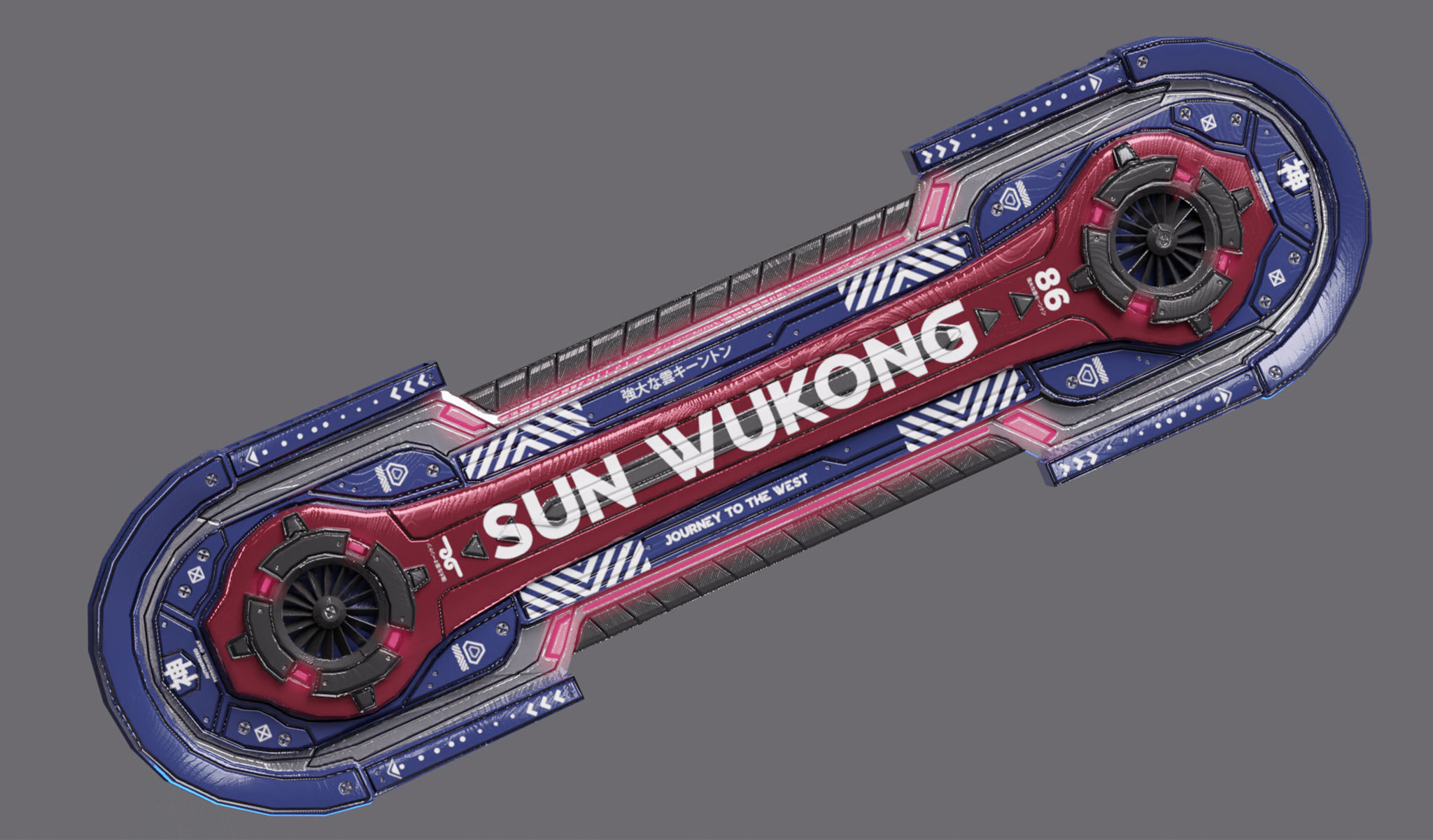 3D model SUN WUKONG THE MONKEY KING - Cyberpunk Version VR / AR / low ...