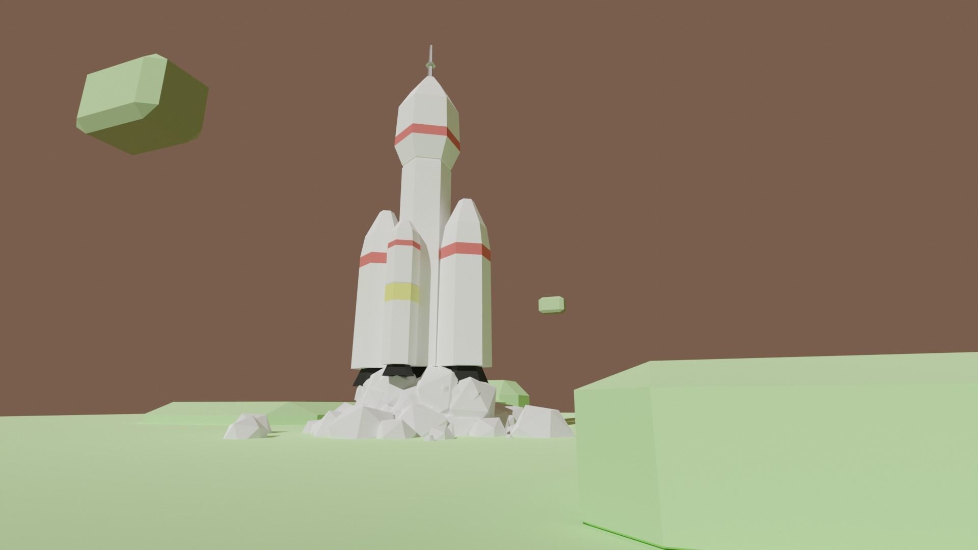 Rocket plus starting animation 3D model 3D printable | CGTrader