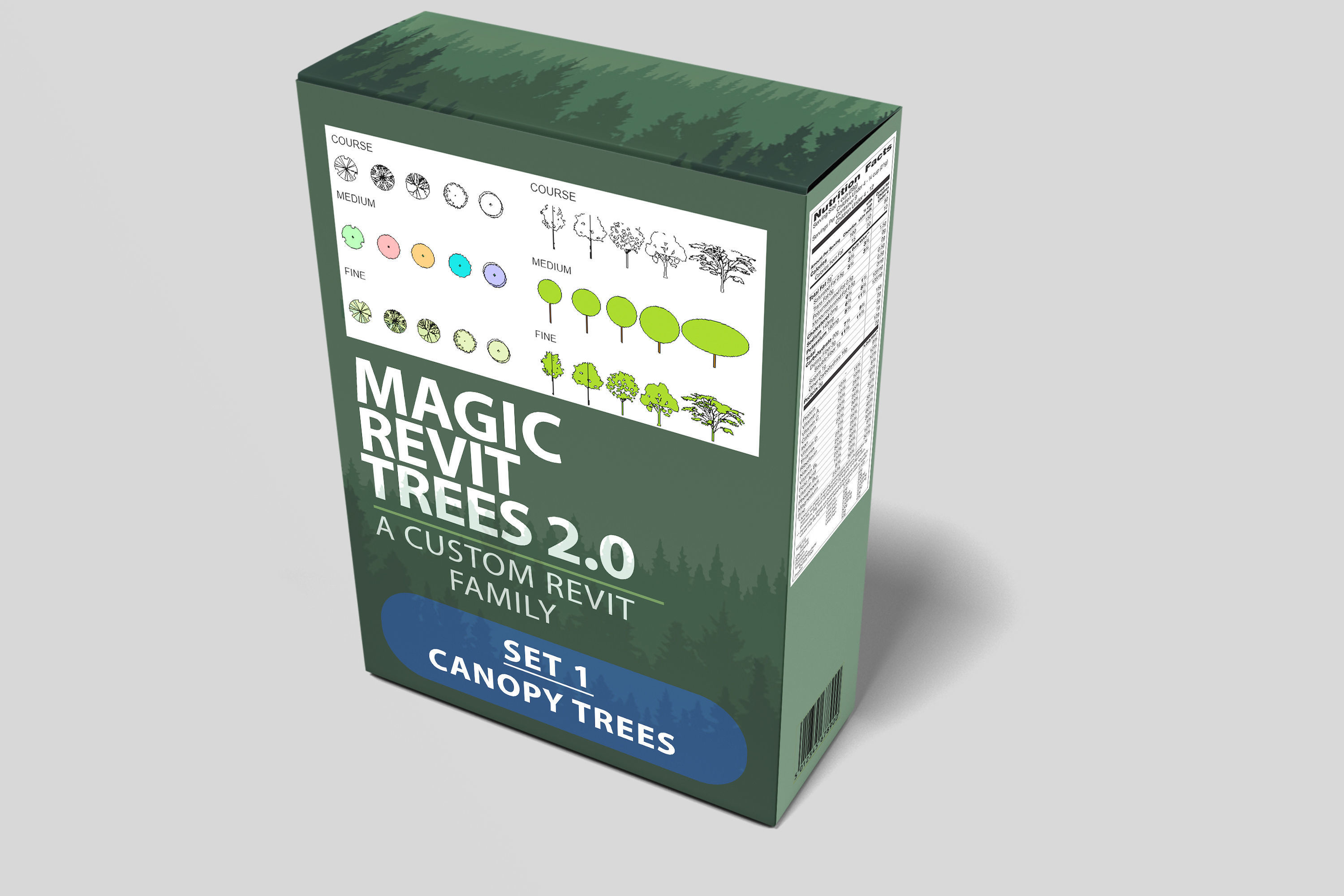 OPTIMIZED Fully-Customizable Revit 2022 Tree Family - SET1 3D model ...