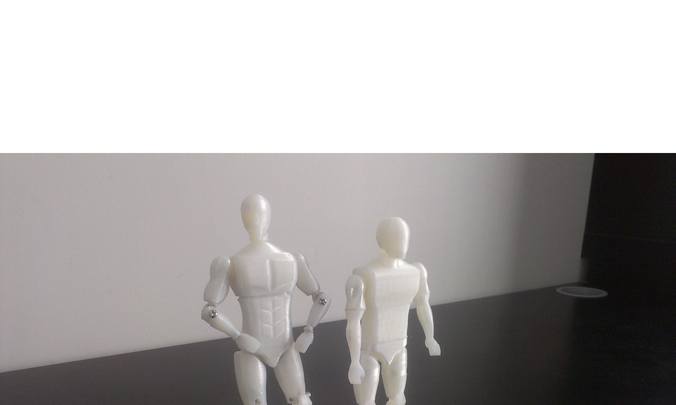 Articulated Action Figure 3D model 3D printable | CGTrader