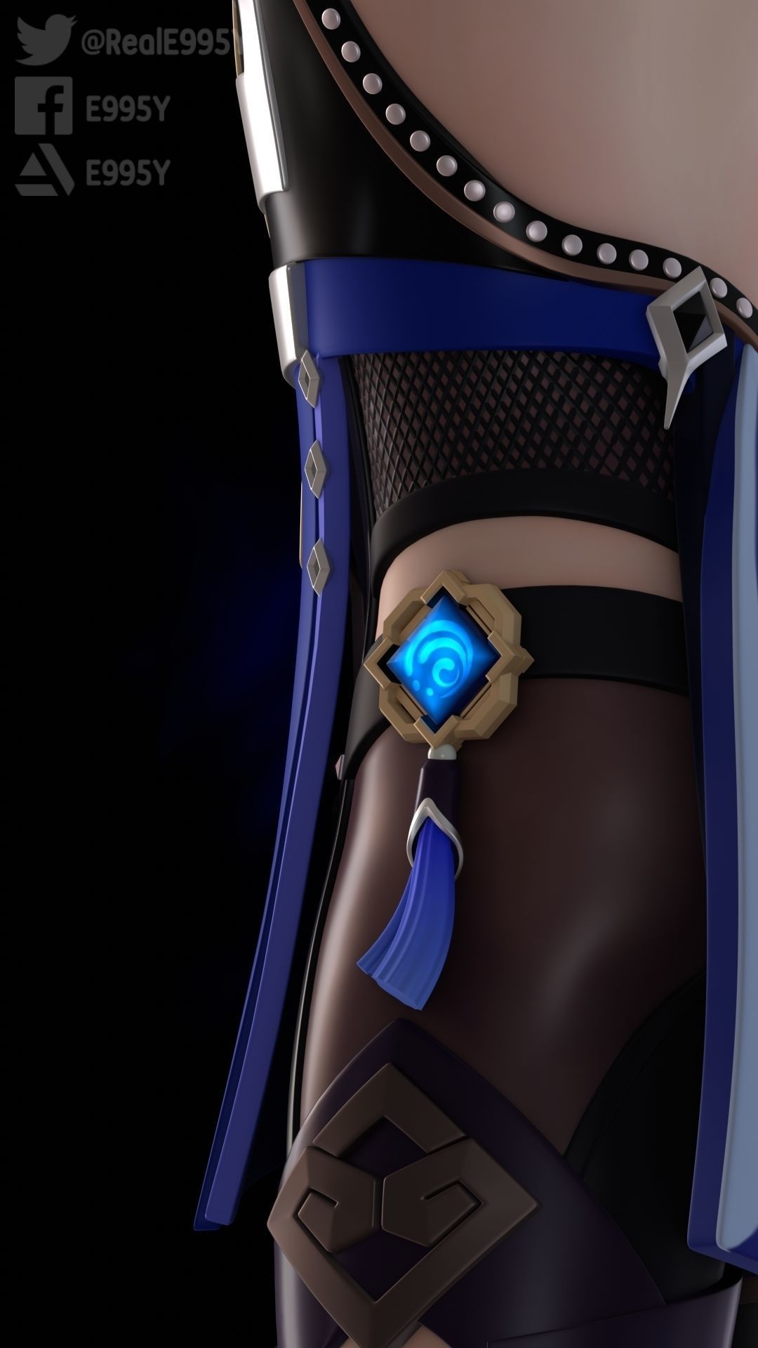 Genshin Impact - Yelan Figure STL file for 3D printing 3D model 3D printable | CGTrader