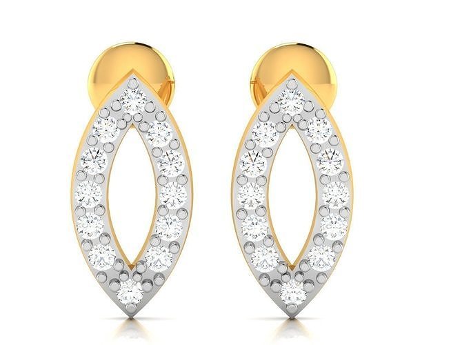 Women earrings 3D model 3D printable | CGTrader