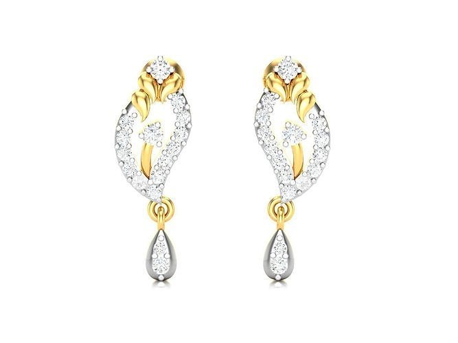 Women earrings 3D model 3D printable | CGTrader