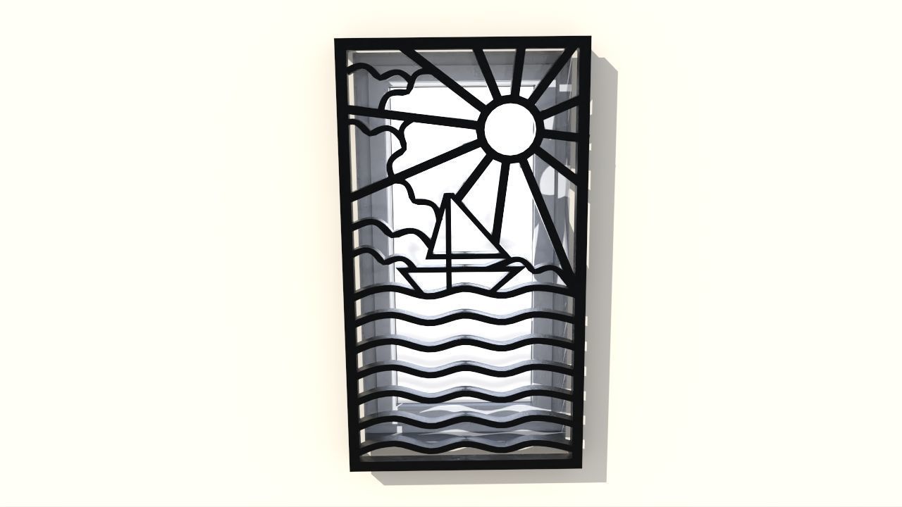 REJA 3D INSPIRADA EN EL MAR - FENCE 3D model | CGTrader