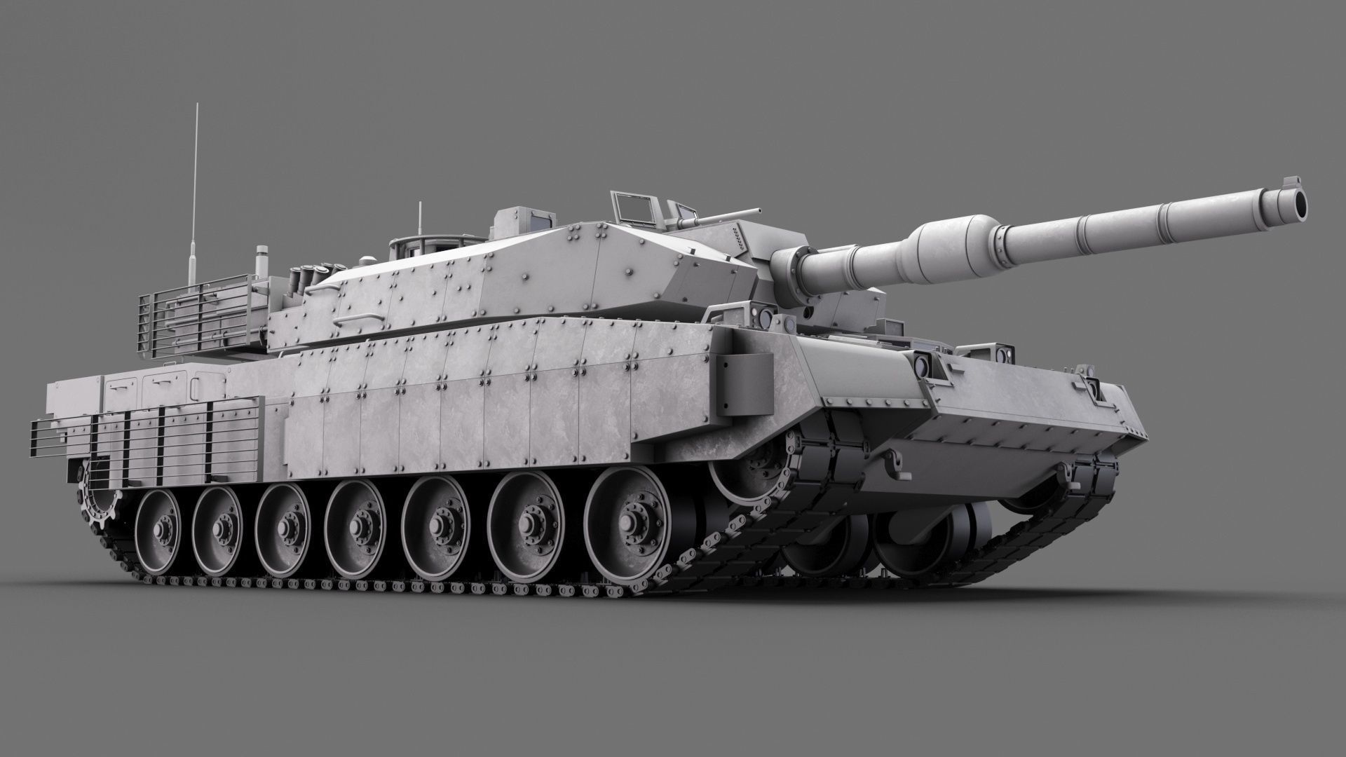 Main Battle Tank High Poly model 3D model | CGTrader