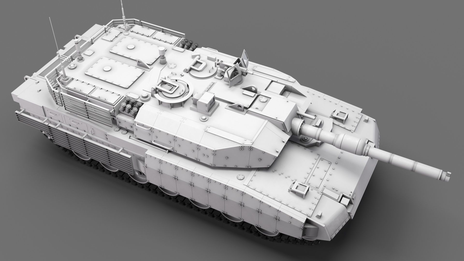 Main Battle Tank High Poly model 3D model | CGTrader