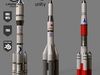 3D model Simple model of a space rocket of three types VR / AR / low ...